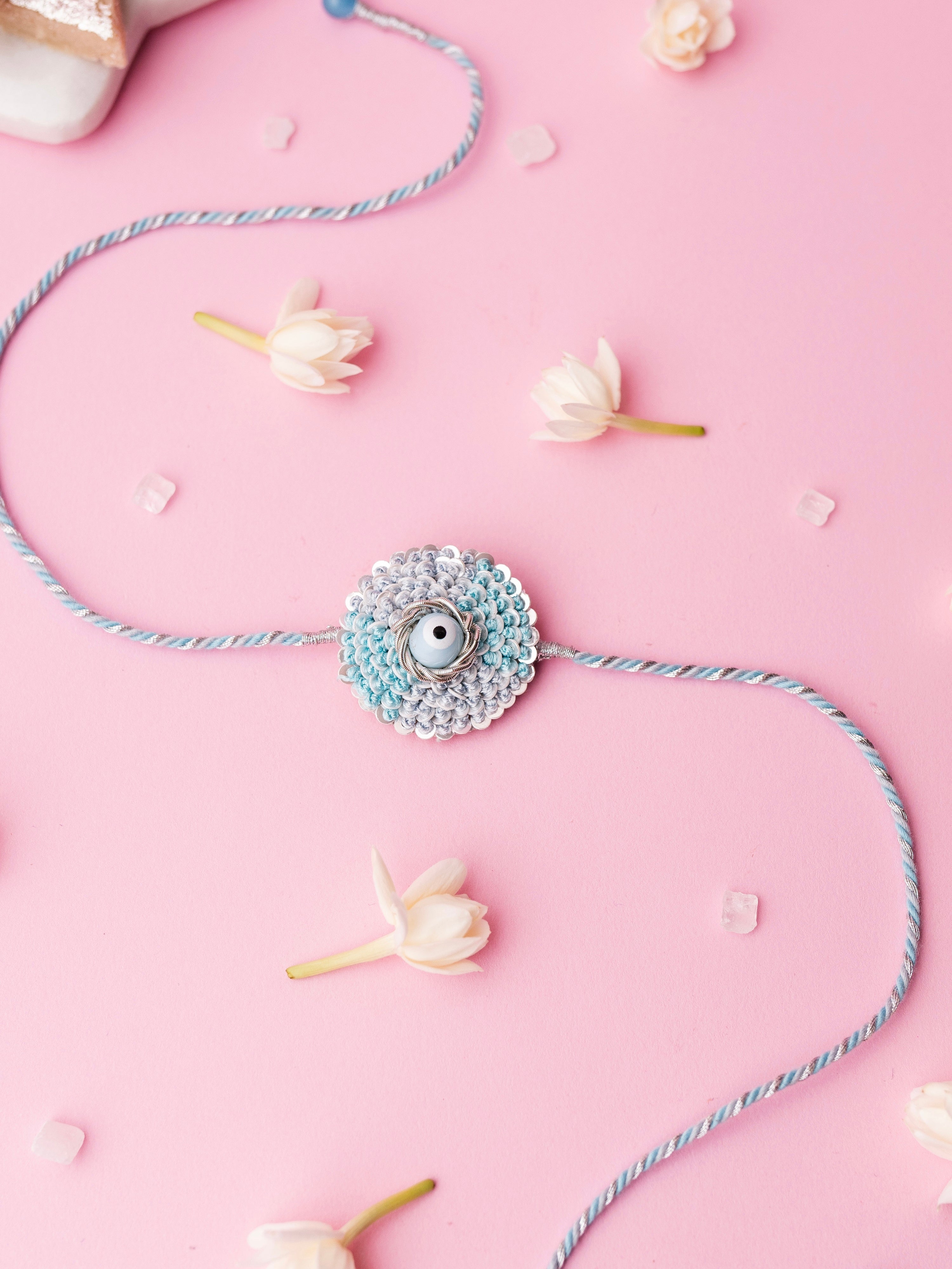 Evil Eye Sequins Brother Rakhi – Tonoto Handmade Designer Rakhi for ...