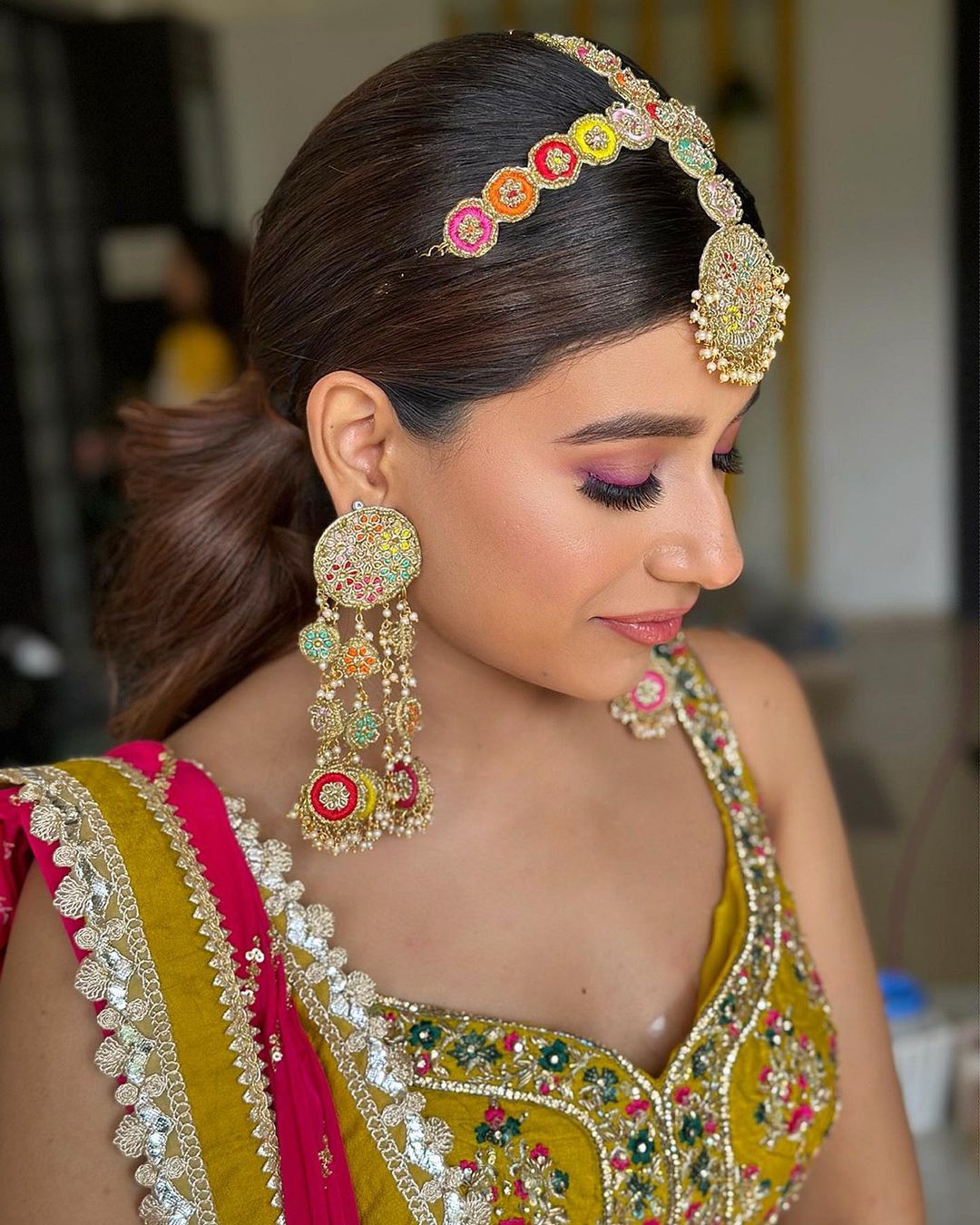 Ramya Set (Earrings & Mathapatti) - TONOTO